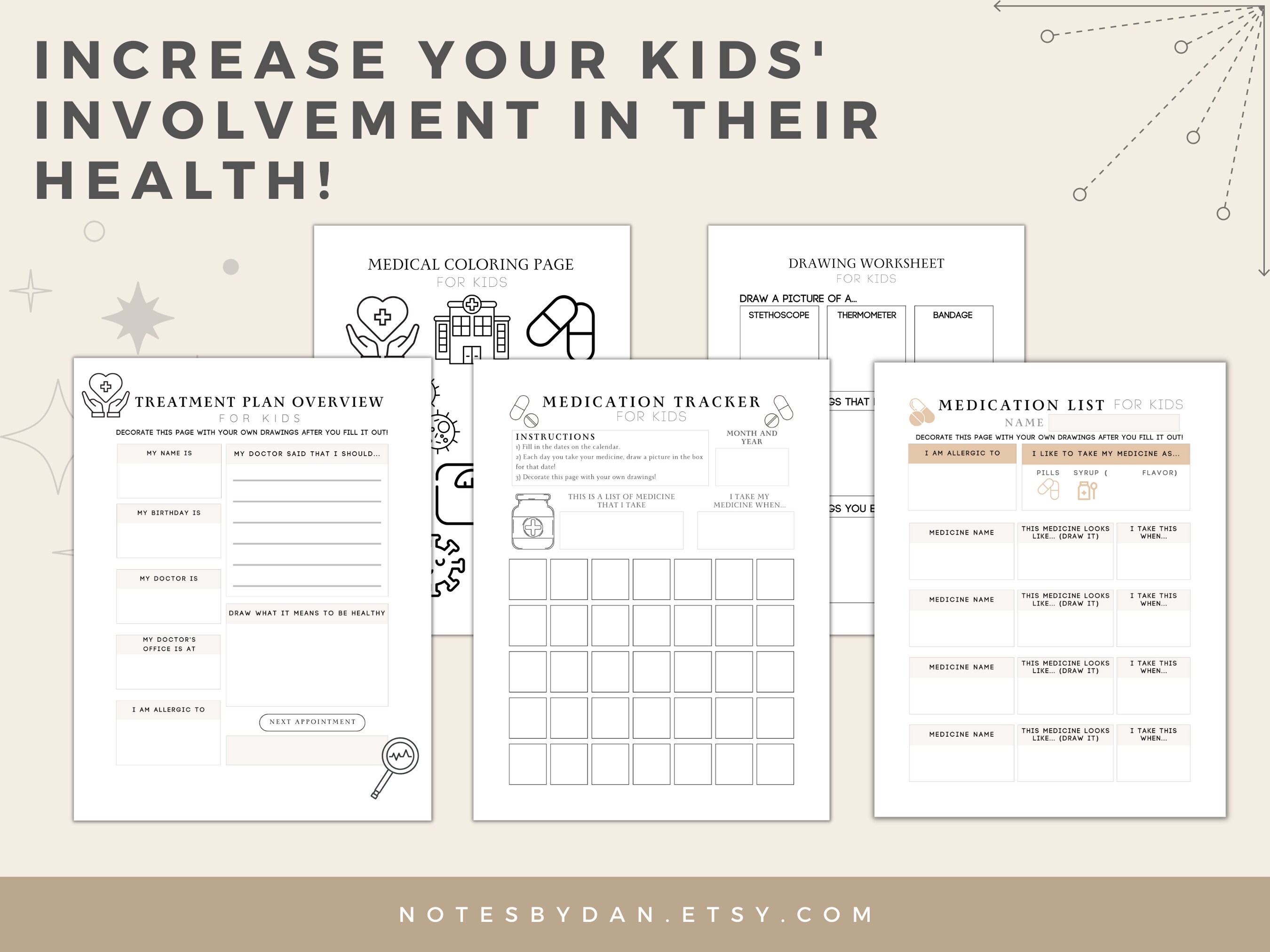 Complete Printable Medical Planner Bundle Child Symptom - Etsy