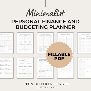 Personal Finance and Budgeting Bundle, Digital Download PDF, Simple ...
