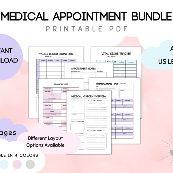 Doctor Appointment List Printable - Etsy