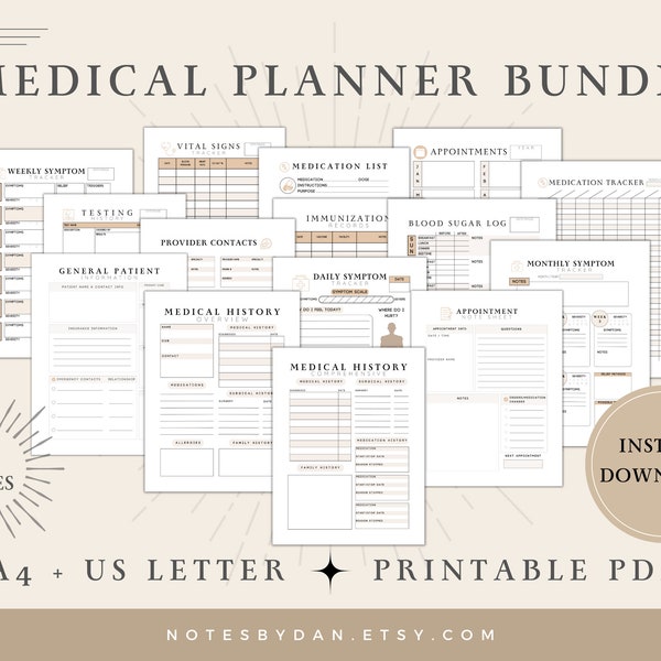 Medical Planner - Etsy