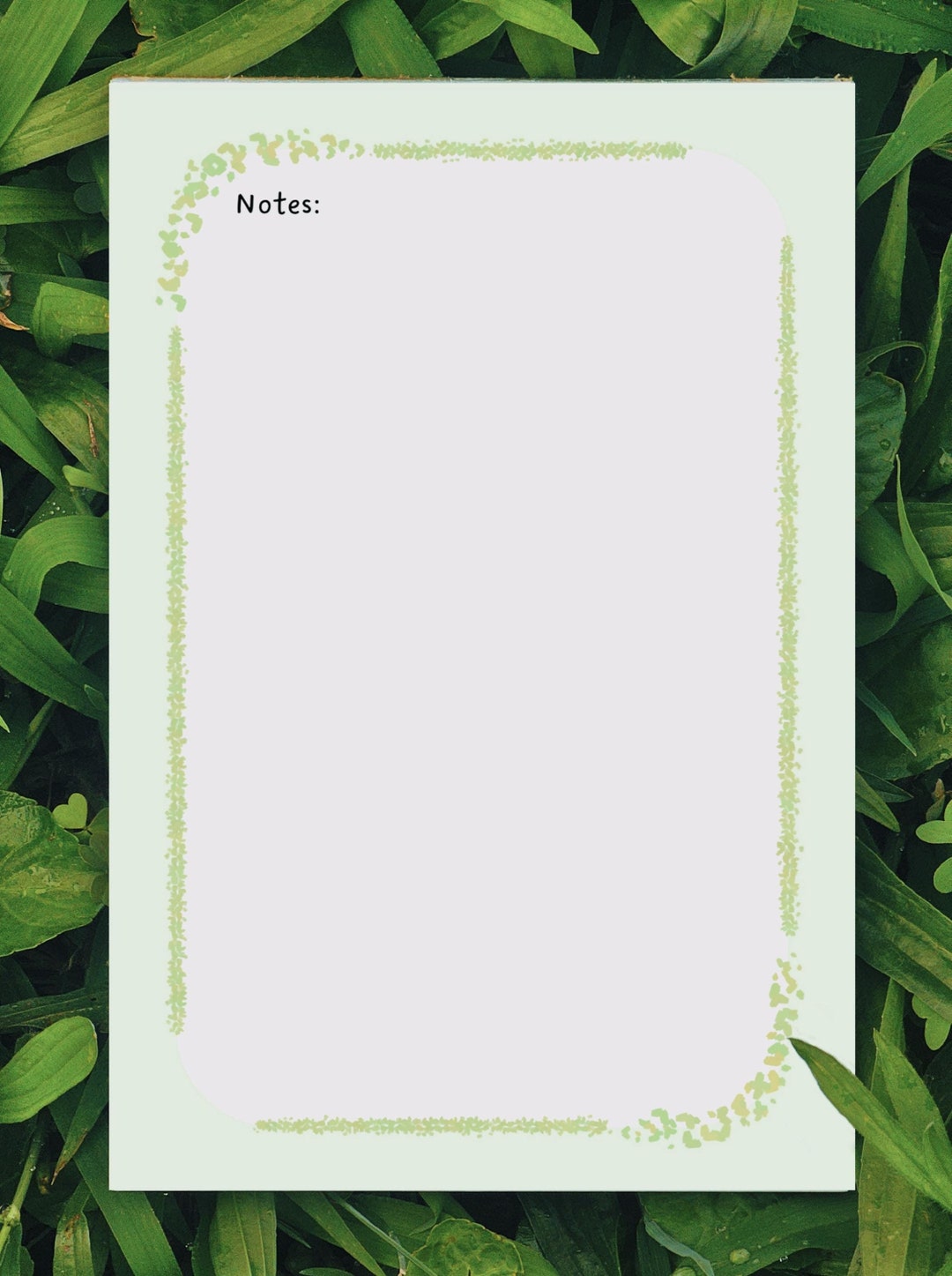 Mini Garden | 4x6 Notepad | Green Notes - Etsy