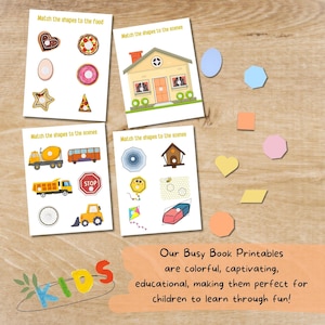 Shape Matching, Shape Activity, Preschool Printable, Homeschool ...