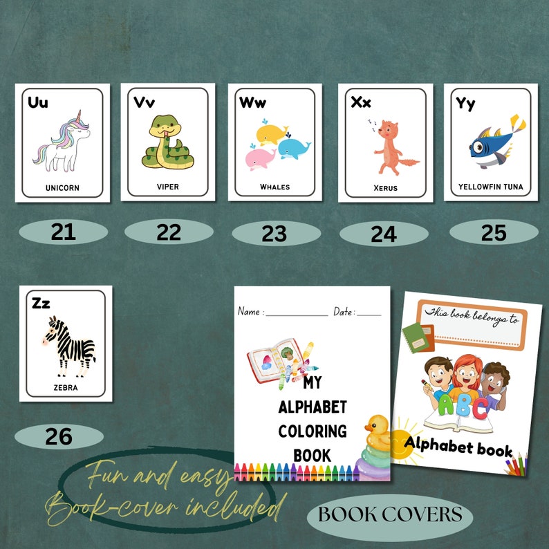 26 Printable Alphabet Letter Sounds Book,preschool-kdg Phonics.abc ...
