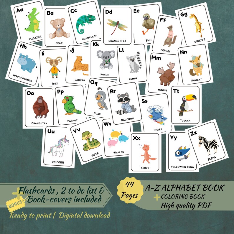 26 Printable Alphabet Letter Sounds Book,preschool-kdg Phonics.abc ...