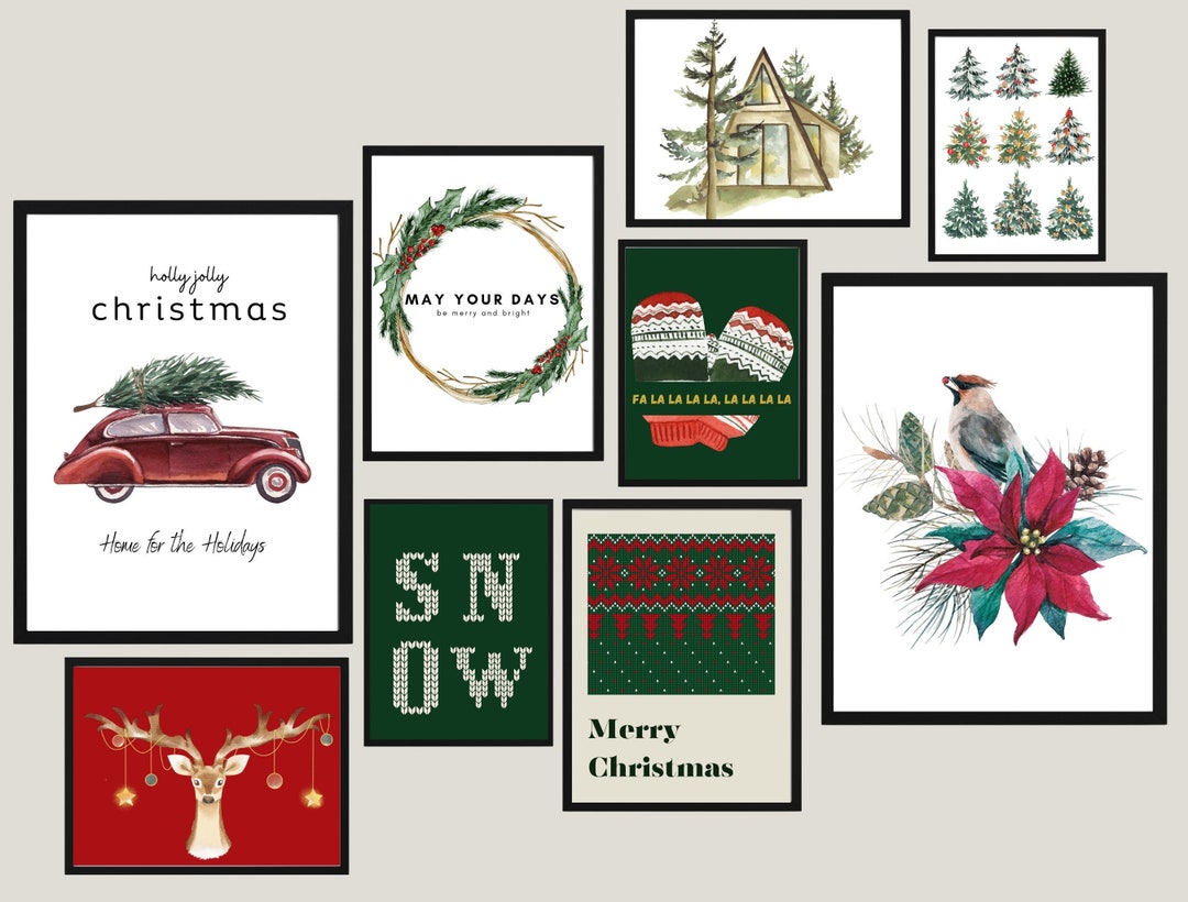 26 Christmas Printables | Classic Christmas Prints | Christmas Decor ...