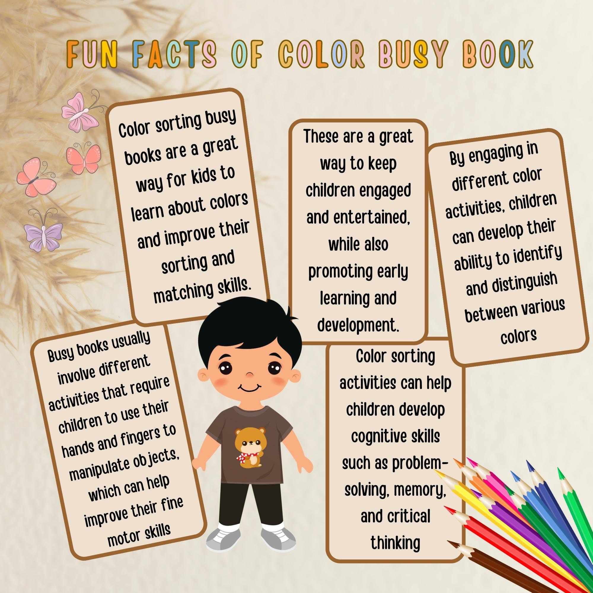 Color Matching Game, Busy Book Printable, Educational Activity, Busy ...