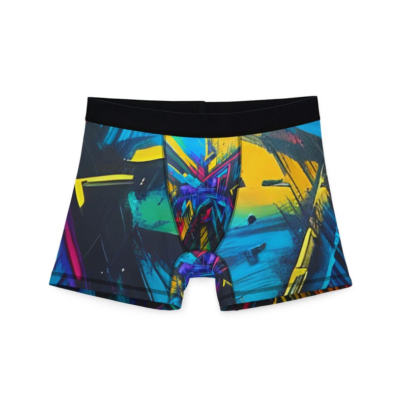 Abstract Art Men's Boxers, Colorful Underwear for Him, Unique Patterned ...