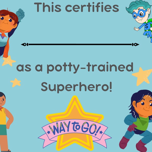 Superhero Potty - Etsy