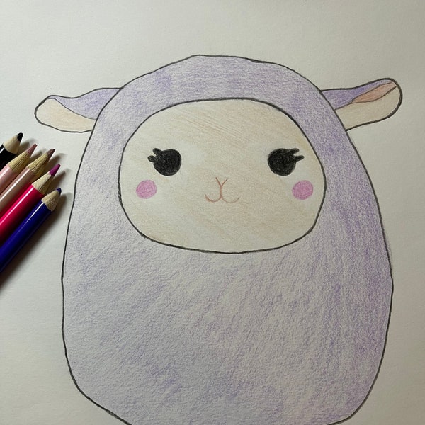 Squishmallow Drawing - Etsy Australia