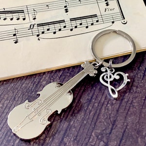 Violin Viola Cello Bass Orchestral String Instrument Silver Charm ...