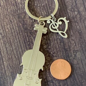Violin Viola Cello Bass Orchestral String Instrument Silver Charm ...
