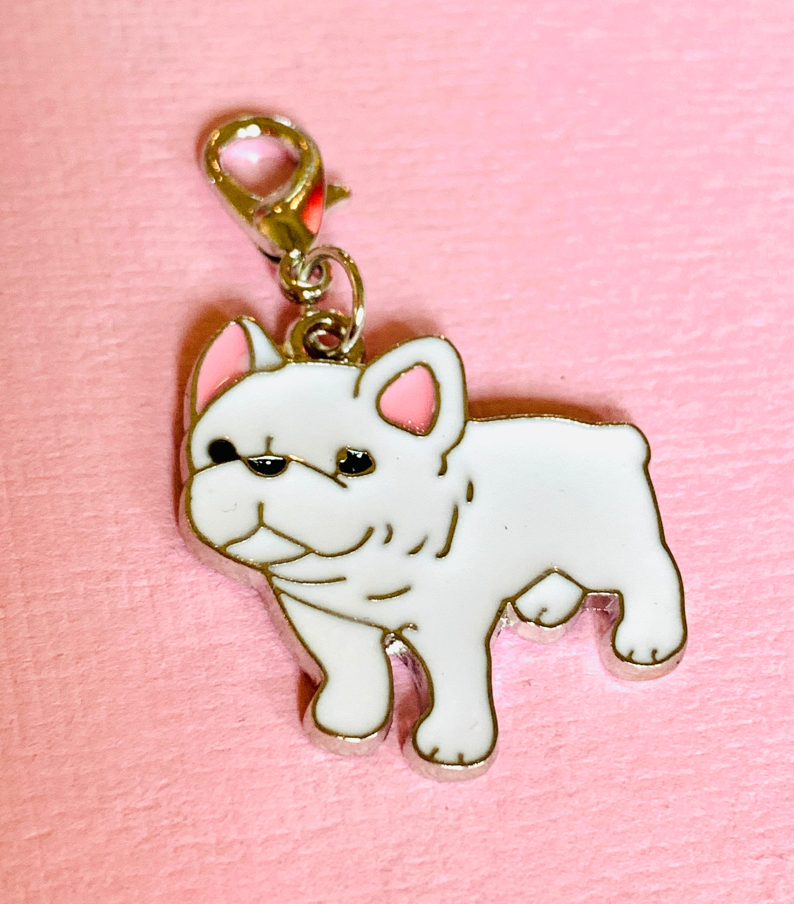 French Bull Terrier Frenchie Clip-on Dangling Charm for - Etsy