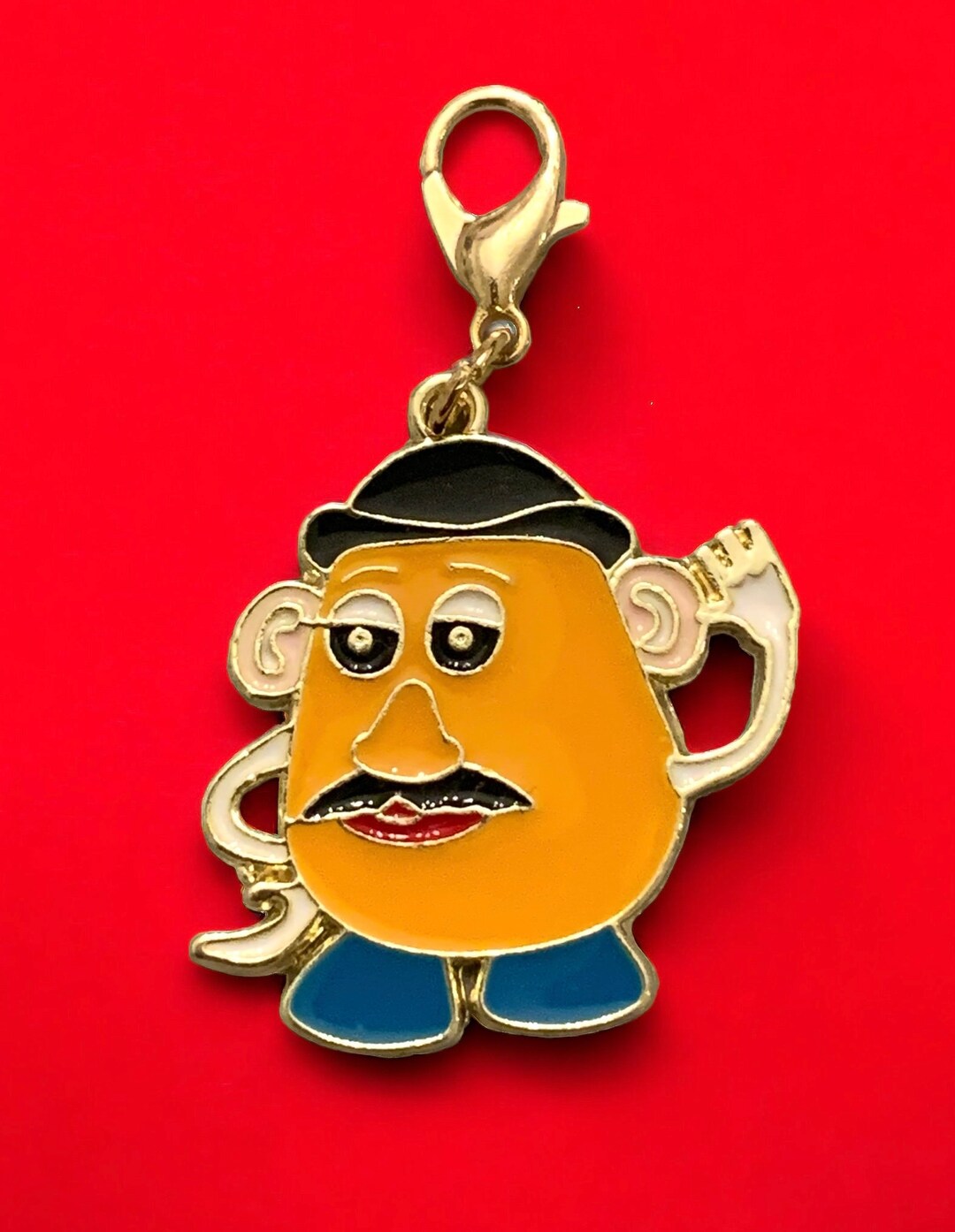 MR. POTATO HEAD Inspired Clip-on, Enameled Charm for Jewelry, Stitch ...