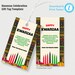 Kwanzaa Celebration Editable Gift Tag Template, Kinara, African Pattern ...