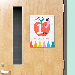 Custom First Grade Classroom Decor, Teacher Resource Classroom Sign ...