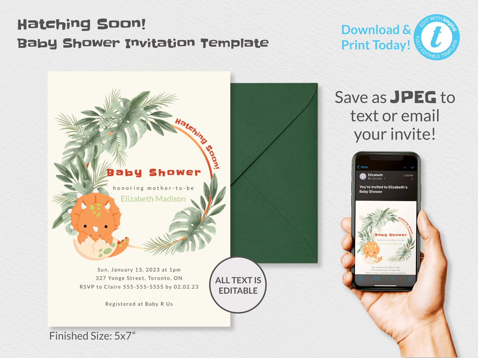 Hatching Soon Baby Shower Invites All-in-one Pack Editable Templates - Etsy