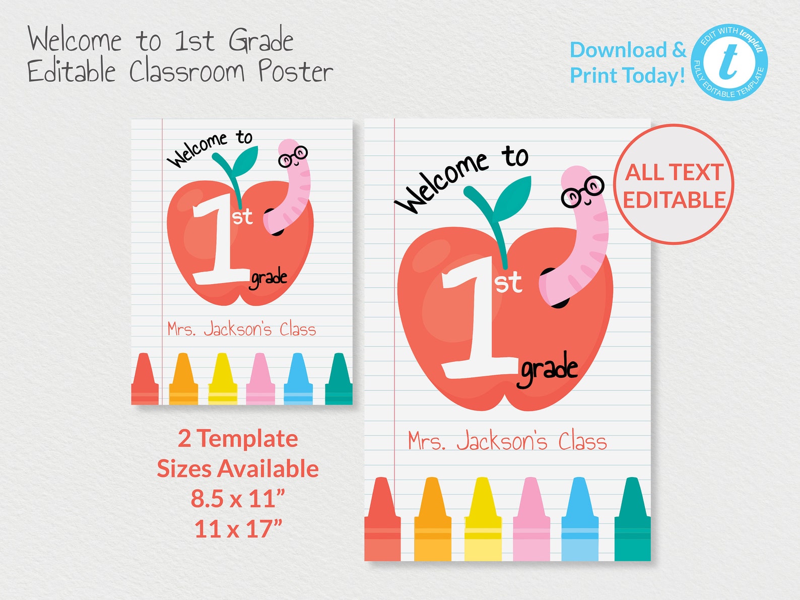 Custom First Grade Classroom Decor, Teacher Resource Classroom Sign ...