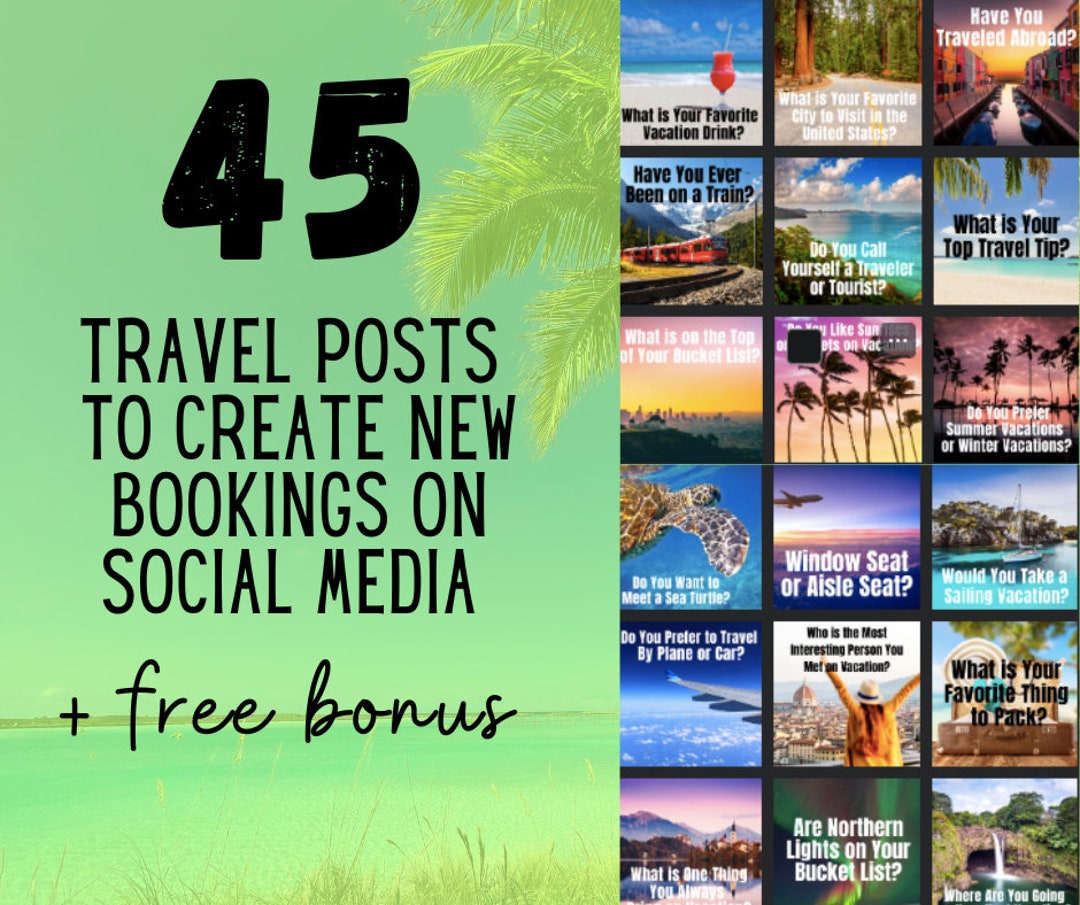 Travel Social Media Posts, Travel Agent Social Media, and Travel Agent ... Travel Social Media Posts, Travel Agent Social Media, and Travel Agent ...