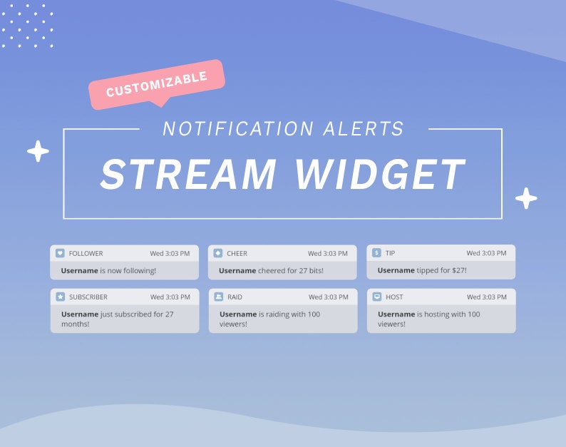 Phone Notification Event Alert Widget - Color Customizable for Twitch ...