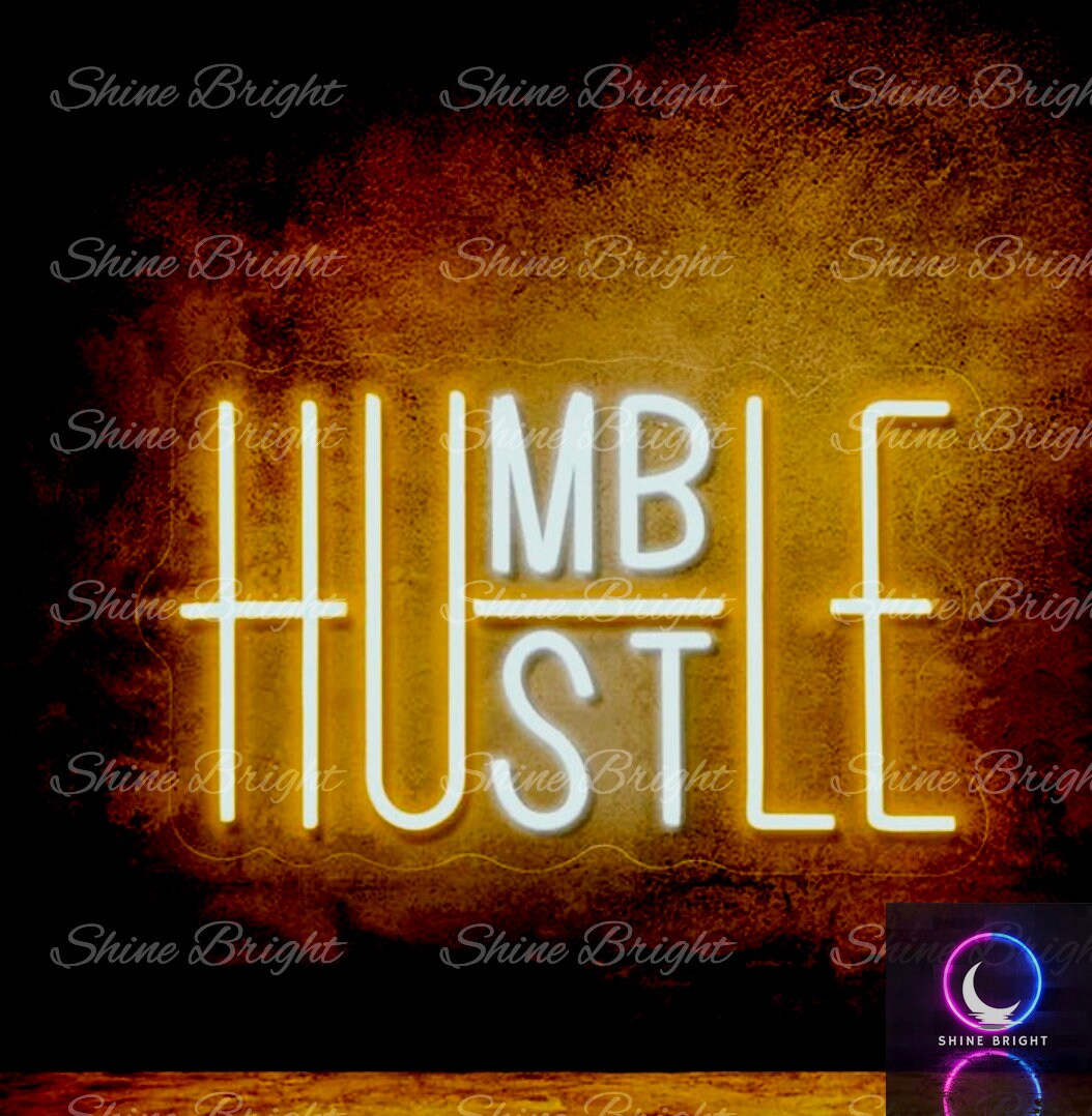 Humble Hustle Neon Sign LED Neon Sign Custom Neon Sign Neon - Etsy