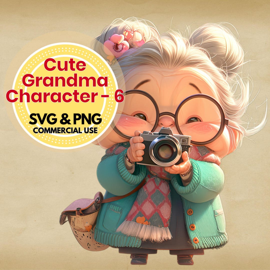Grandma Svg Clipart Digital Download for Cricut, Cute Grandma ...