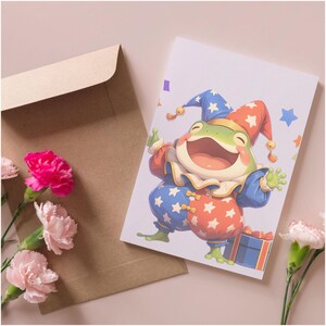 Frog Clipart Circus Jester Digital Download Whimsical Frog Svg Png ...
