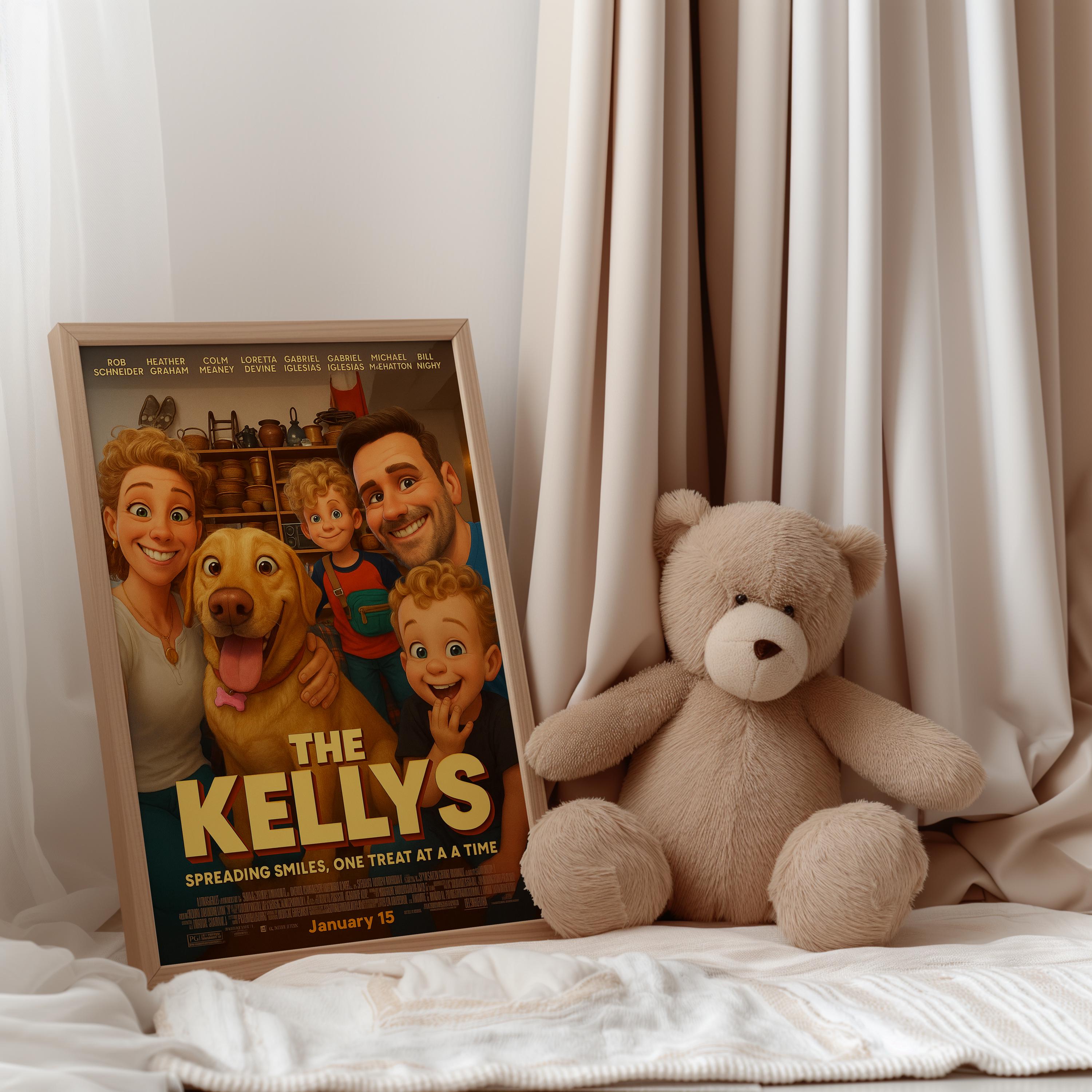 Custom Family Portrait Movie Poster: Personalized Digital Wall Art ...