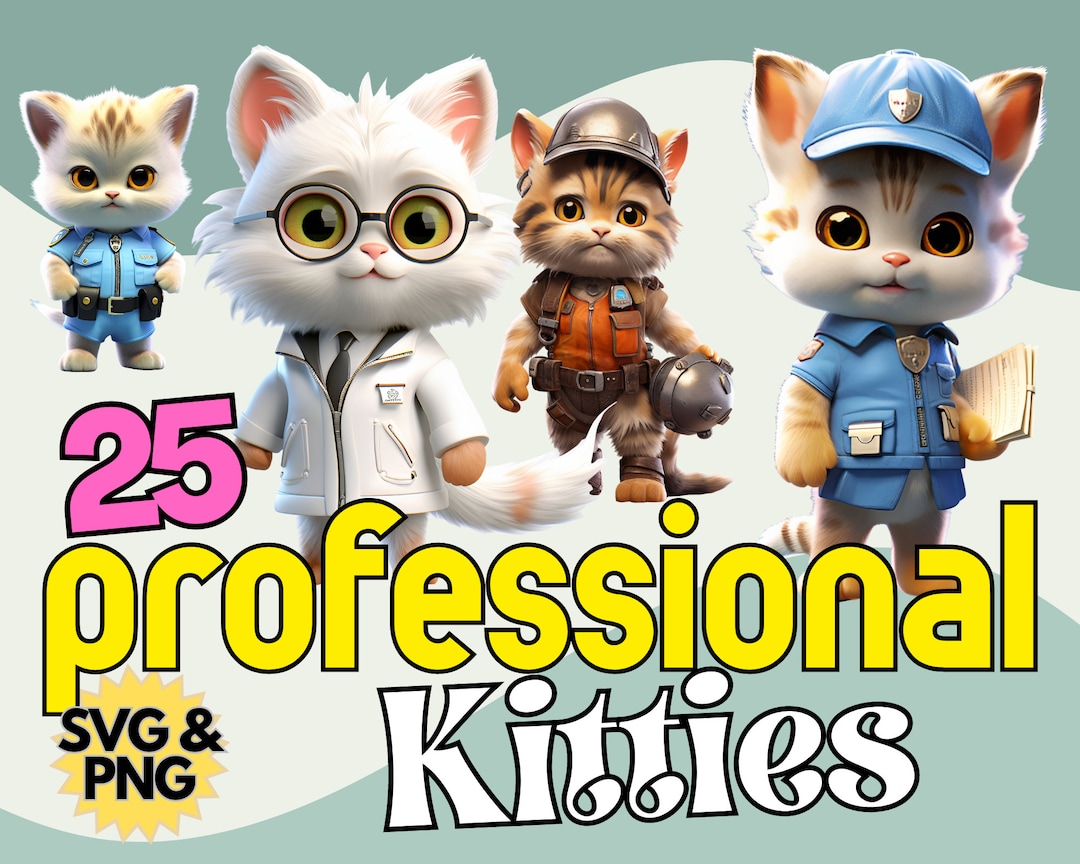 Ultimate Professional Kitten Clipart Bundle - Instant Download for ...