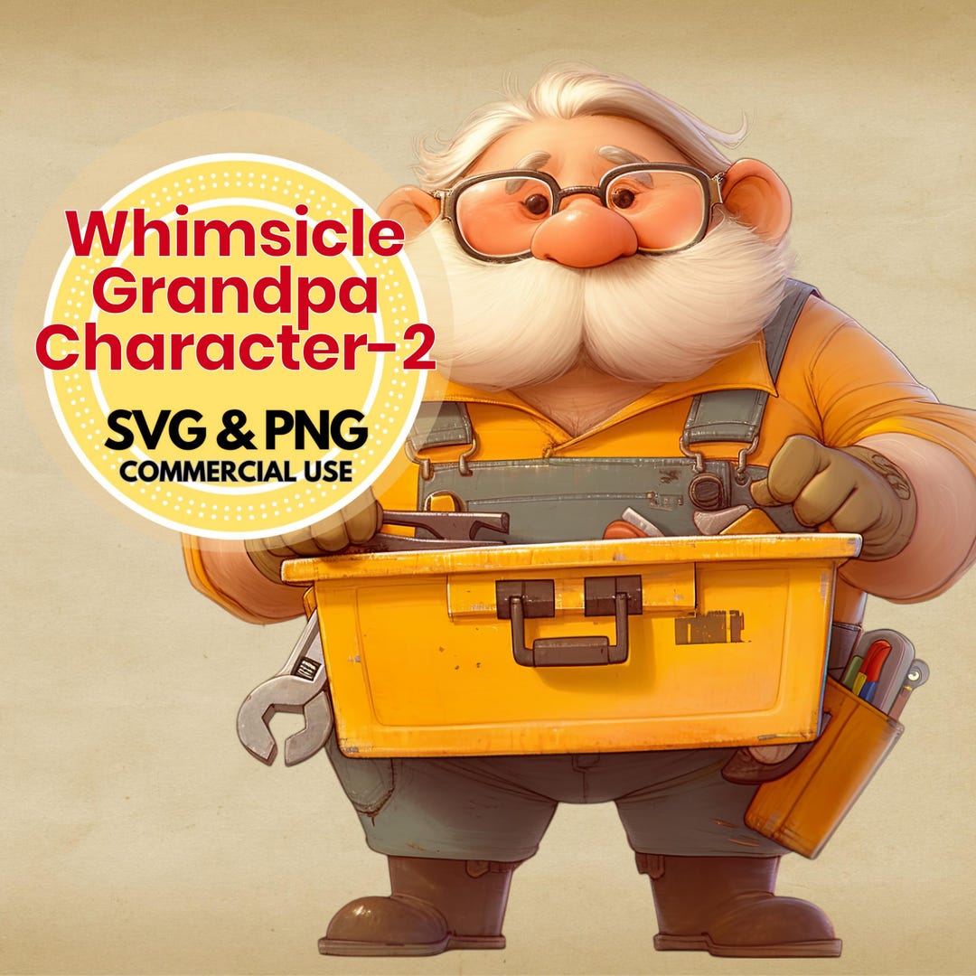 Grandpa Clipart Png Svg Bundle Digital Download for Sublimation ...