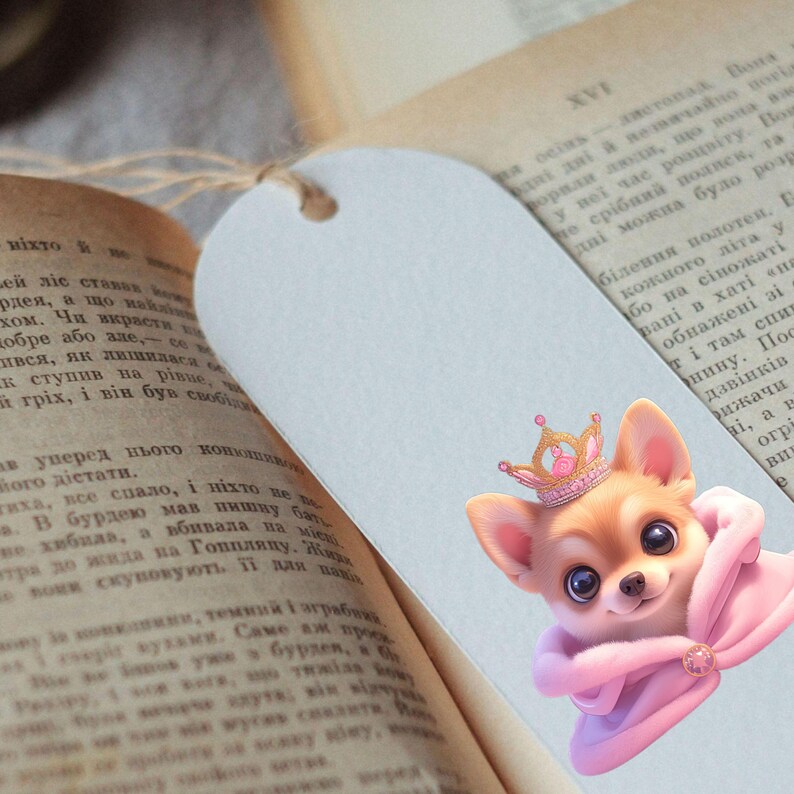 Chihuahua Svg Princess Dog Digital Clipart Png Whimsical Puppy ...