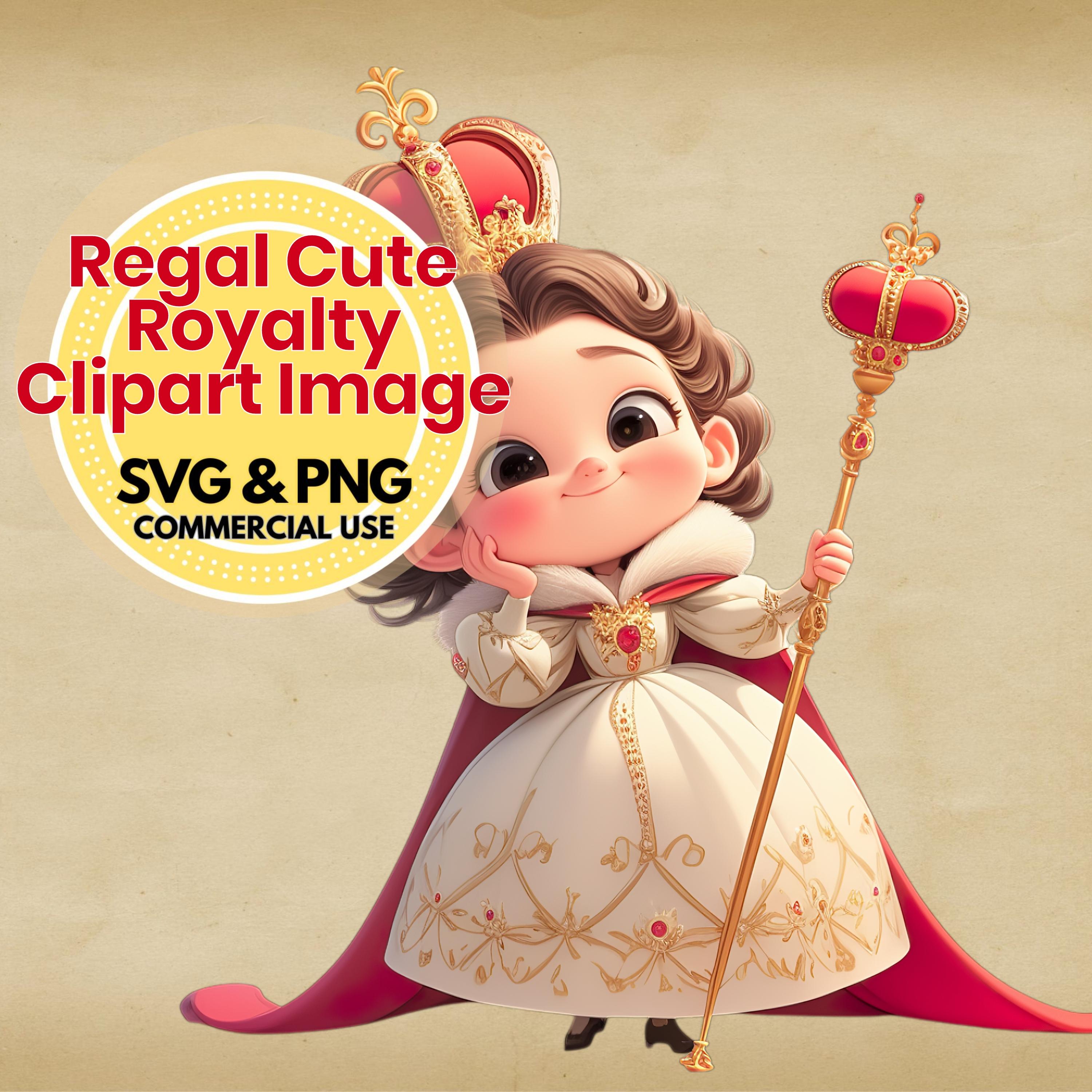 Royal Character Clipart Digital Princess Svg Png Fairytale Art for Kids ...