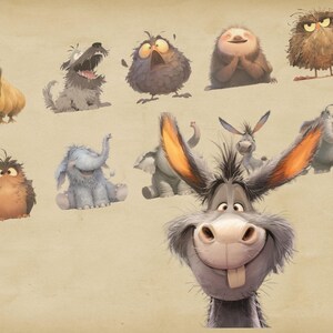 Funny Animal Clipart Bundle Motivational Set Quirky Animals Png Svg ...