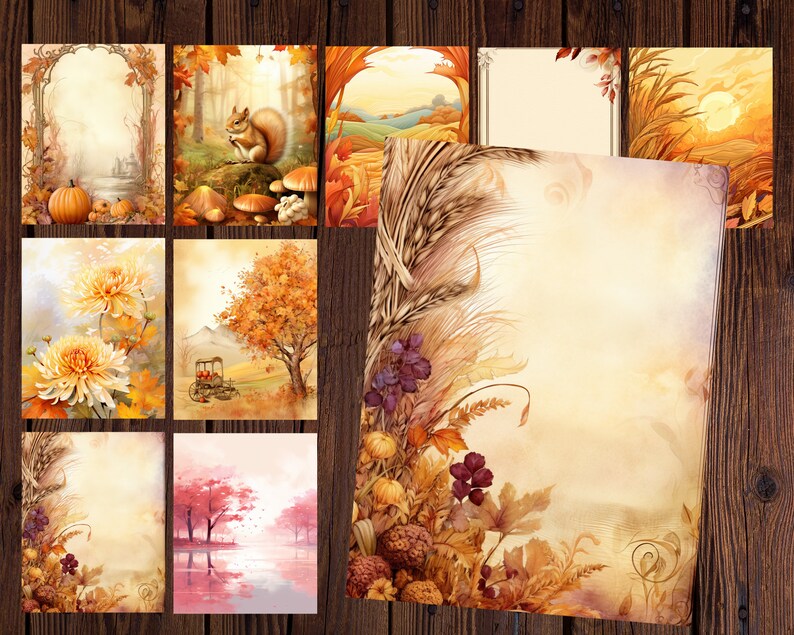 Autumn Junk Journal Kit | 100 Fall-themed Printable Pages (digital) - Etsy