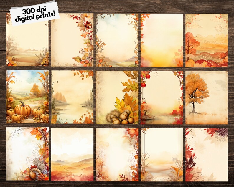 Autumn Junk Journal Kit | 100 Fall-themed Printable Pages (digital) - Etsy