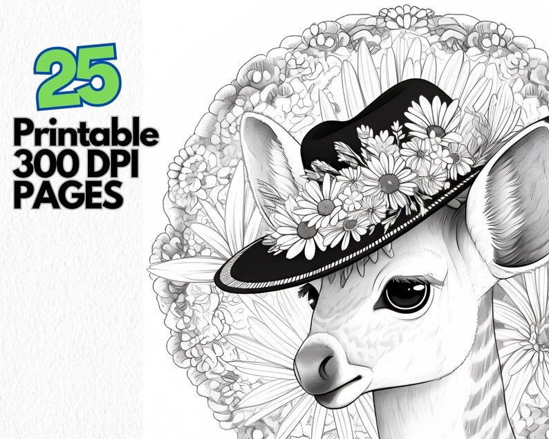 Safari Mandala Coloring Pages Printable Digital Download for Kids and ...