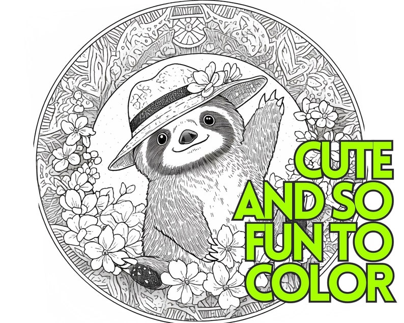 Safari Printable Coloring Pages for Kids & Adults, Kids Party Games ...