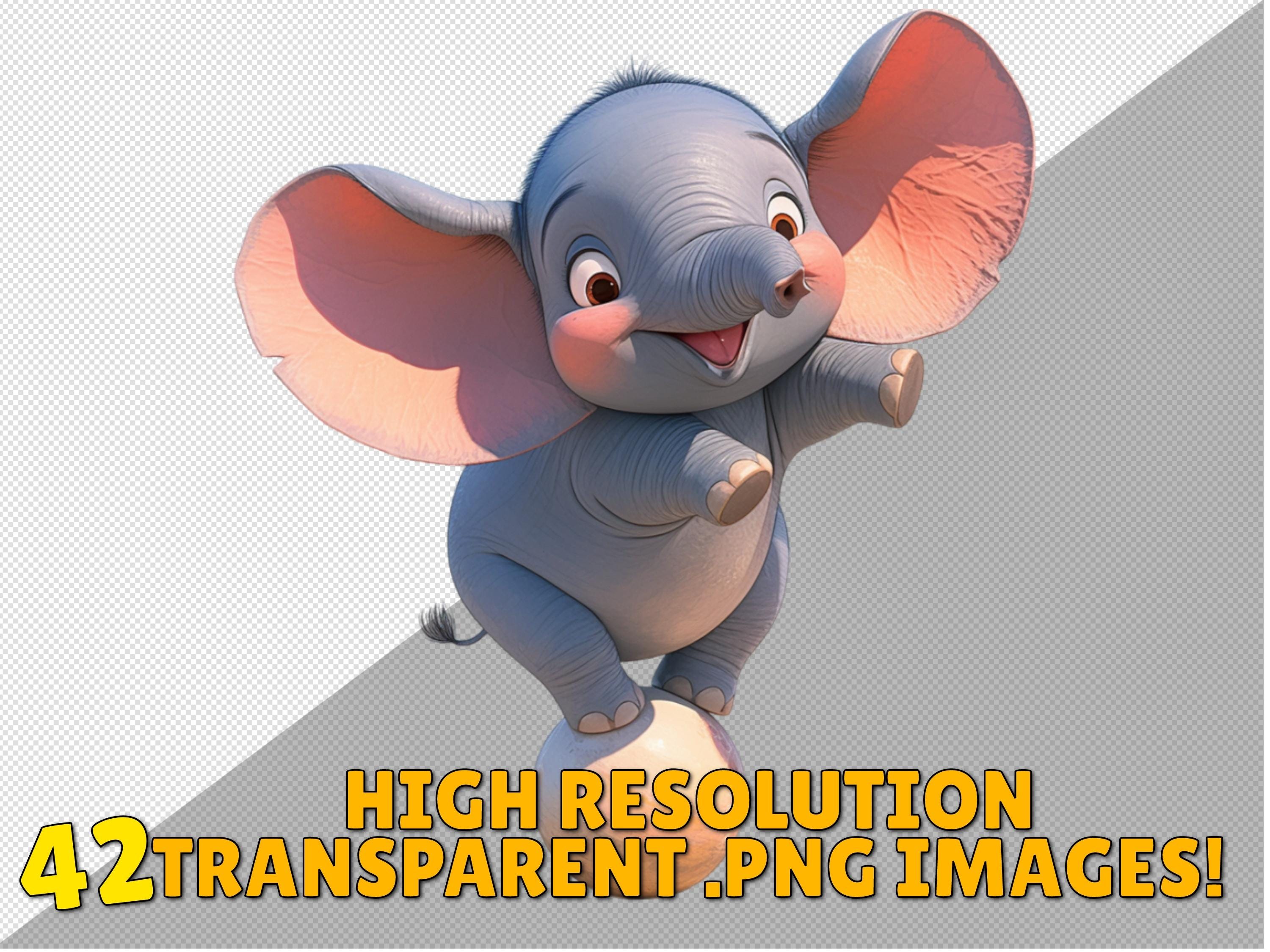 Chibi Circus Animal Clipart Set: 42 PNG SVG Graphics (digital Download ...
