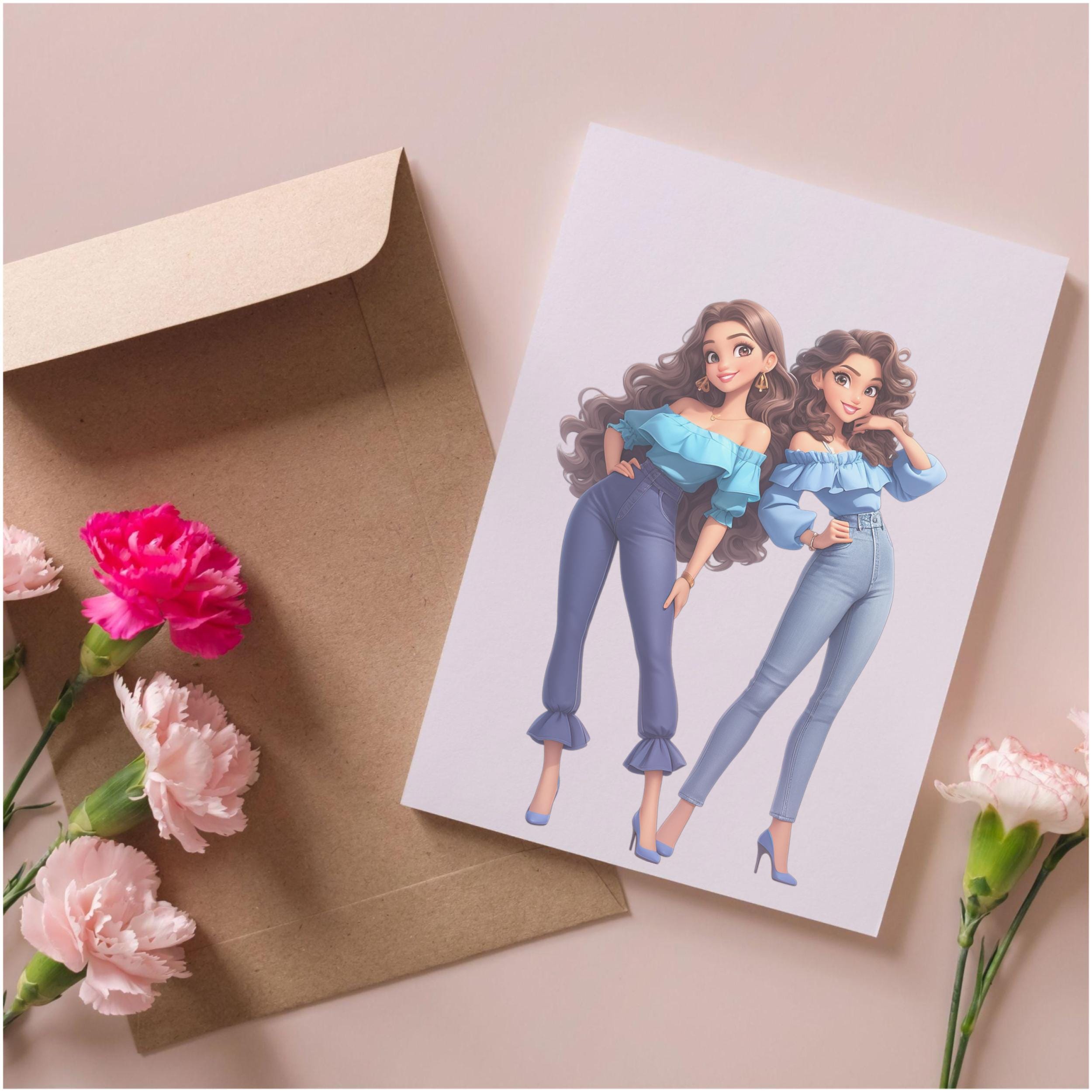 Quirky Best Friends Clipart SVG PNG Bundle 25 Cute Friendship Graphics ...