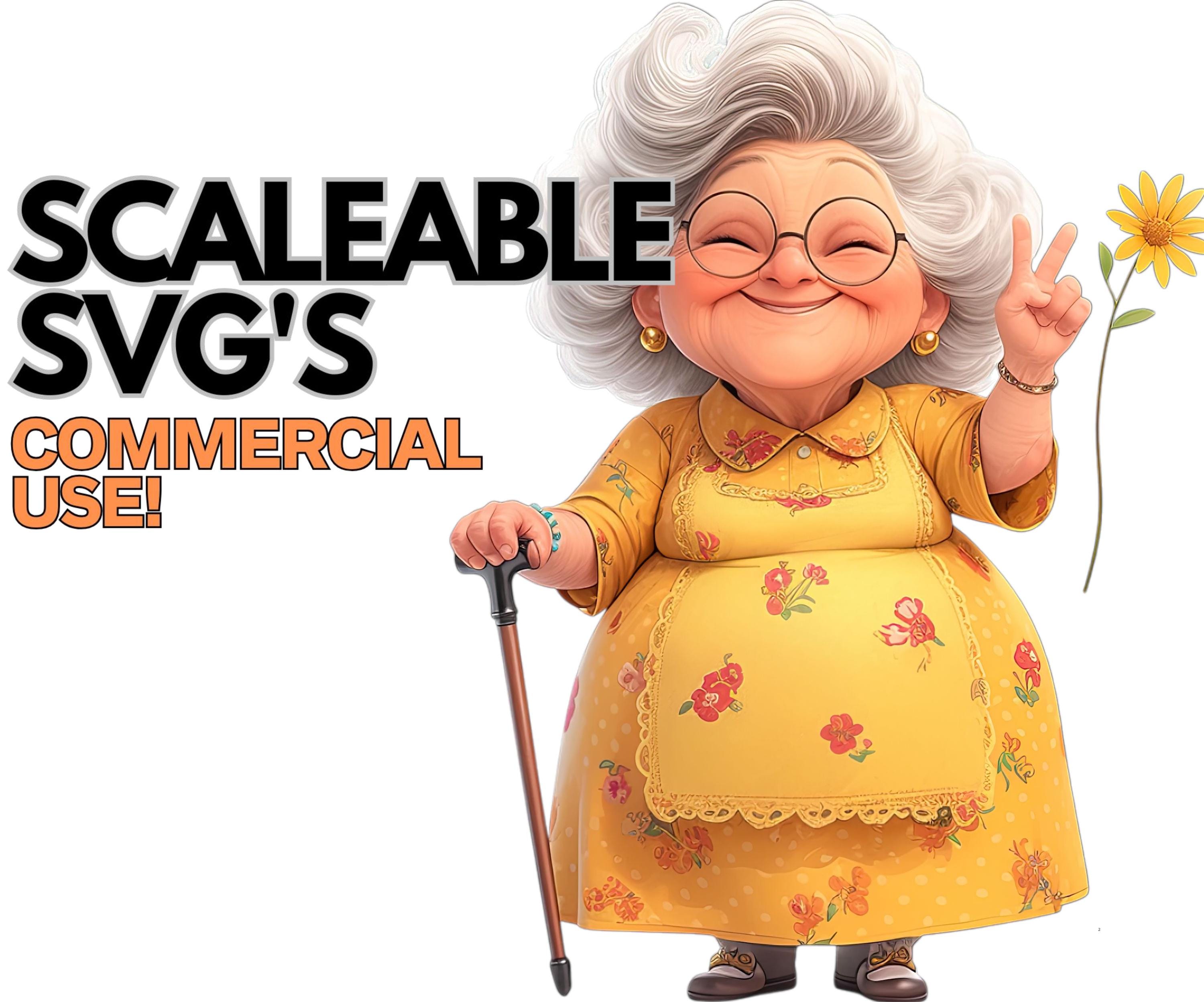 Grandma Svg Clipart Cute Digital Download for Crafts Scrapbooking Diy ...