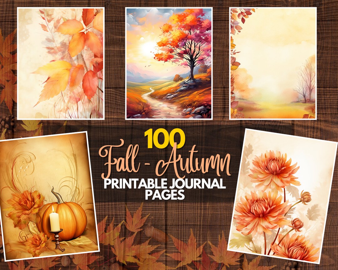 Autumn Junk Journal Kit | 100 Fall-themed Printable Pages (digital) - Etsy
