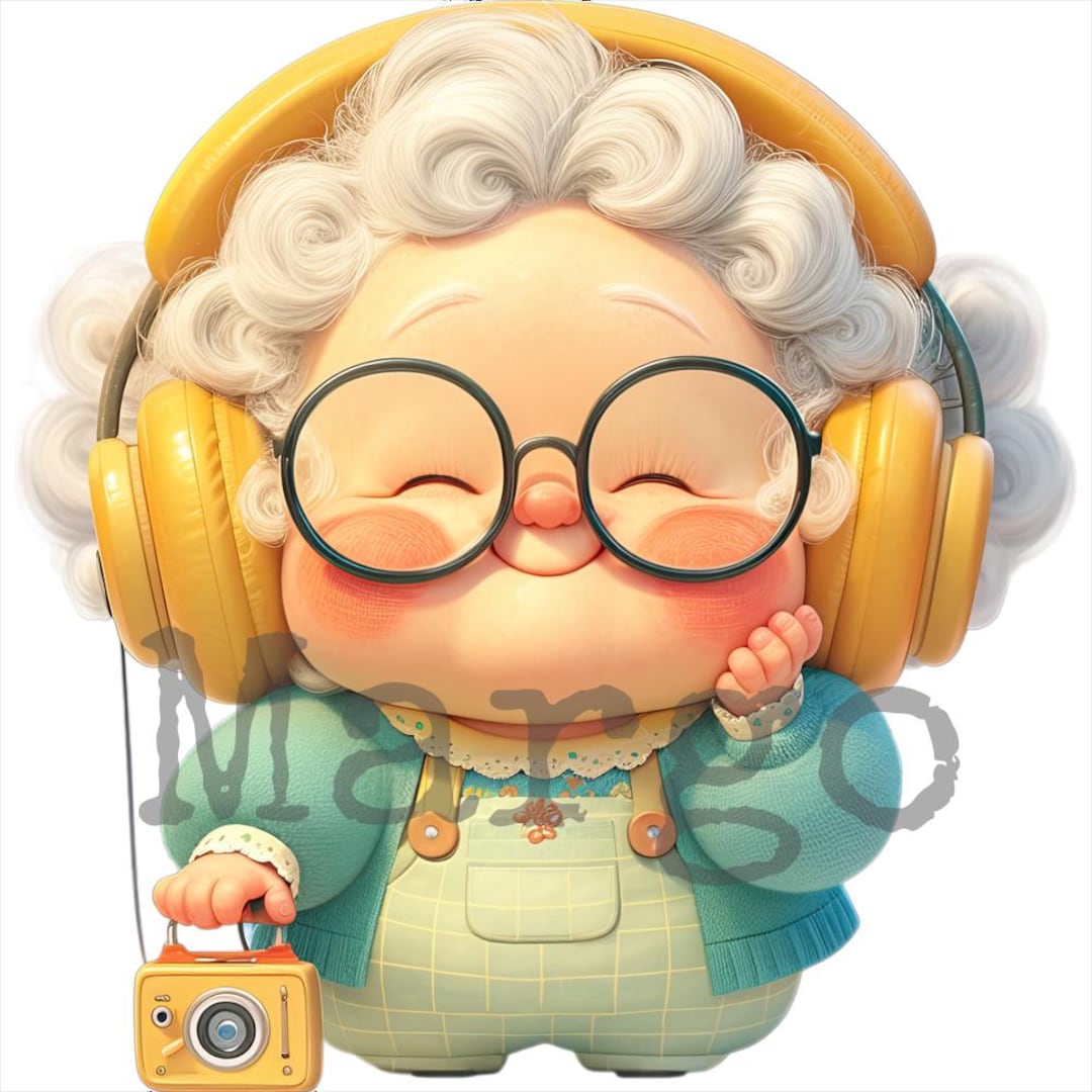 Cute Grandma Illustration Digital Download, Svg Dfx Png Formats ...