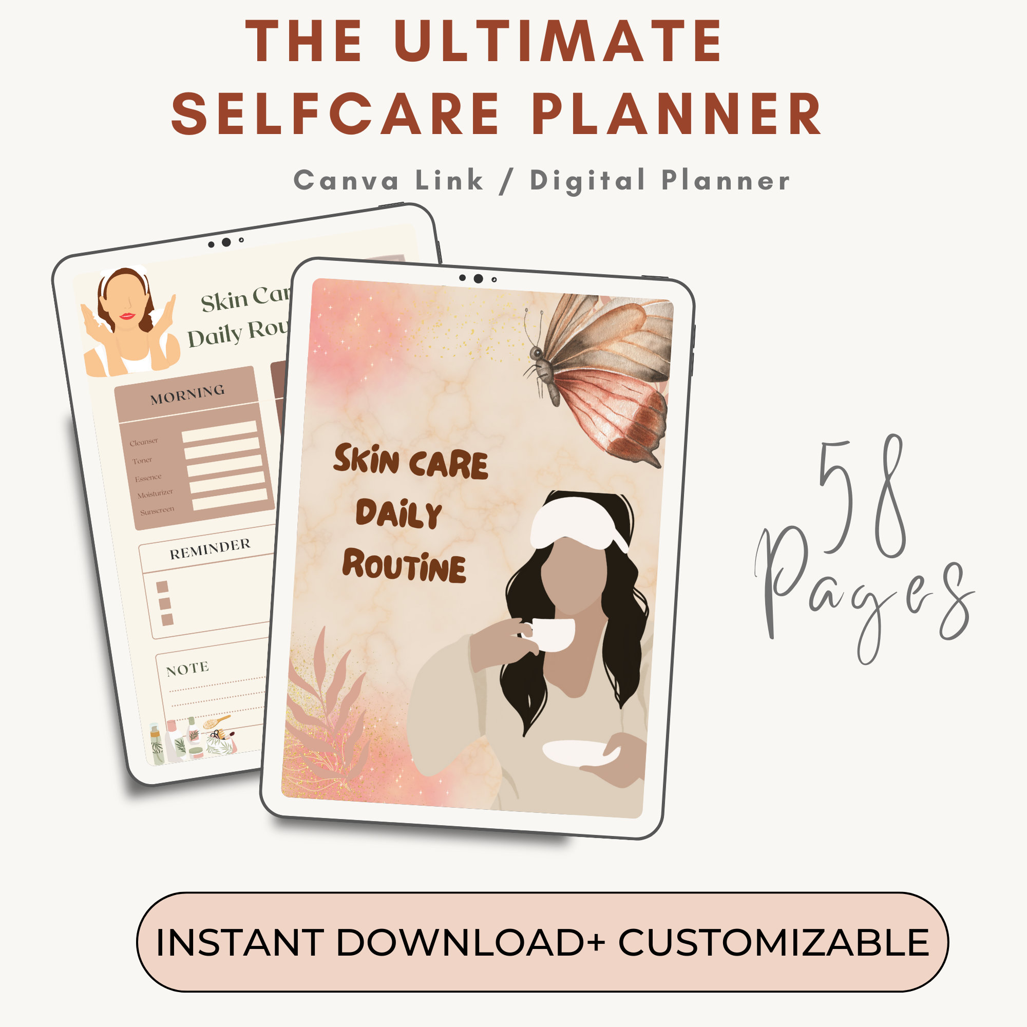Self Care Template Bundle, Self-care Templates, Self Care Journal, Self ...