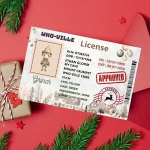 Grinch ID Card Png, Grinch ID Svg, Grinch Png, Grinch Lost Driving ...