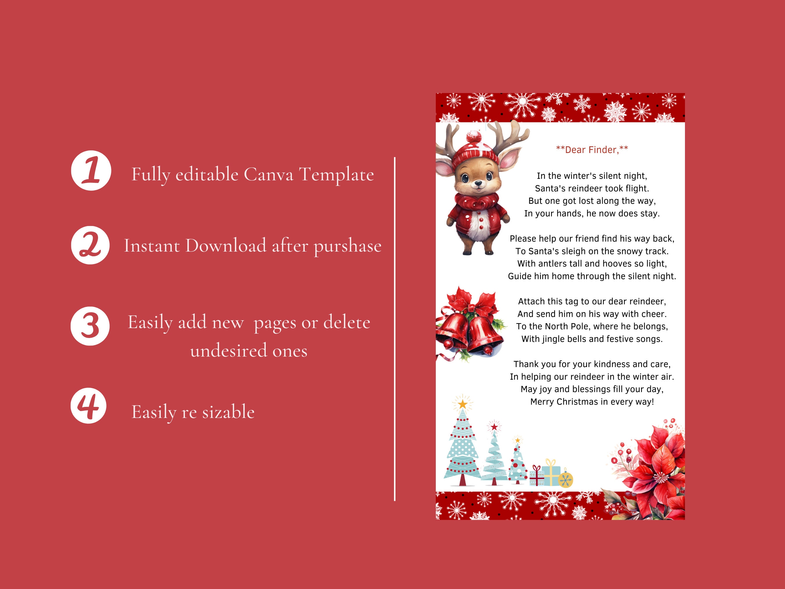 Letter From Rudolph - From the Desk of - Editable DIY Letter From ...