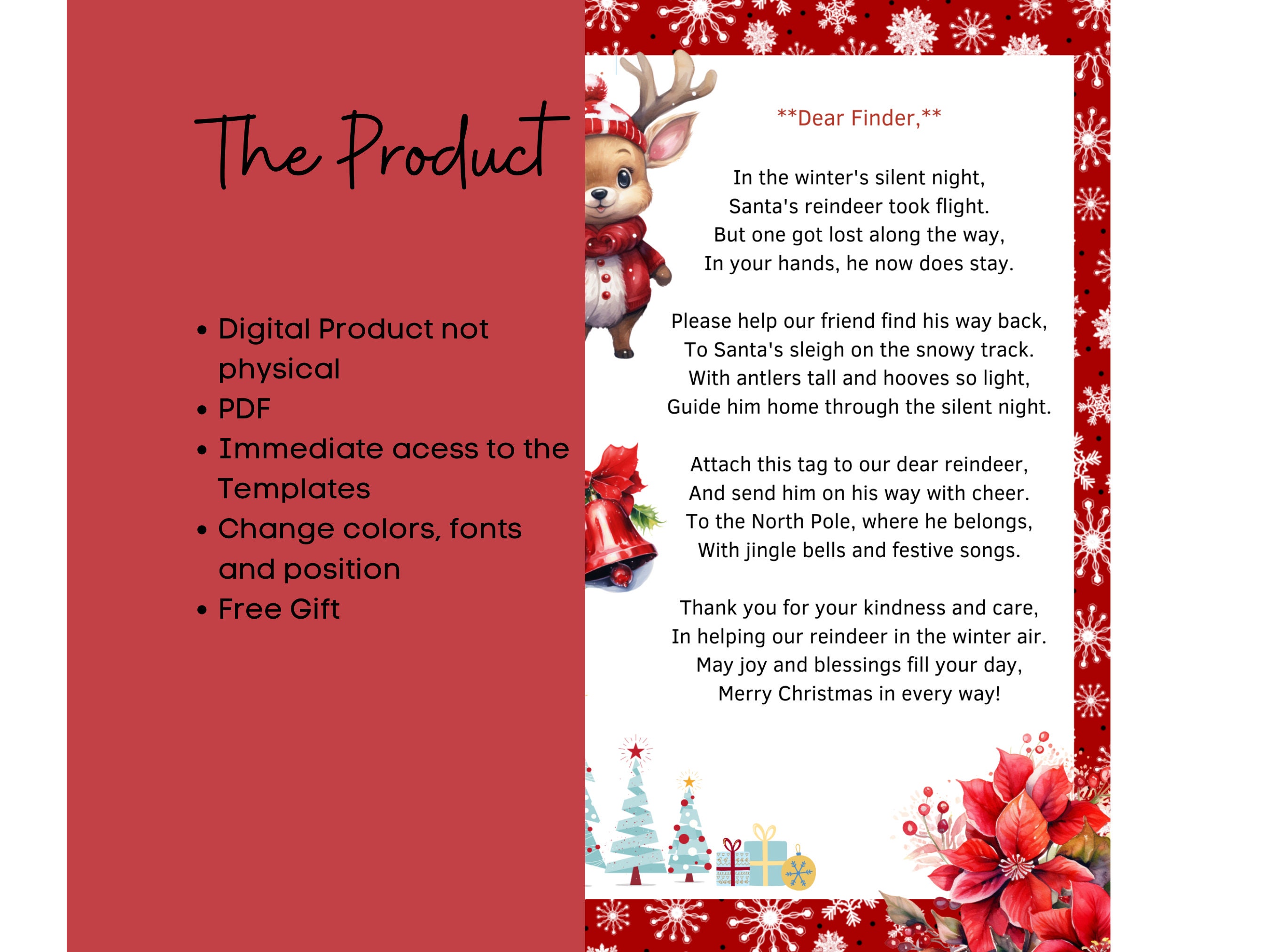 Letter From Rudolph - From the Desk of - Editable DIY Letter From ...