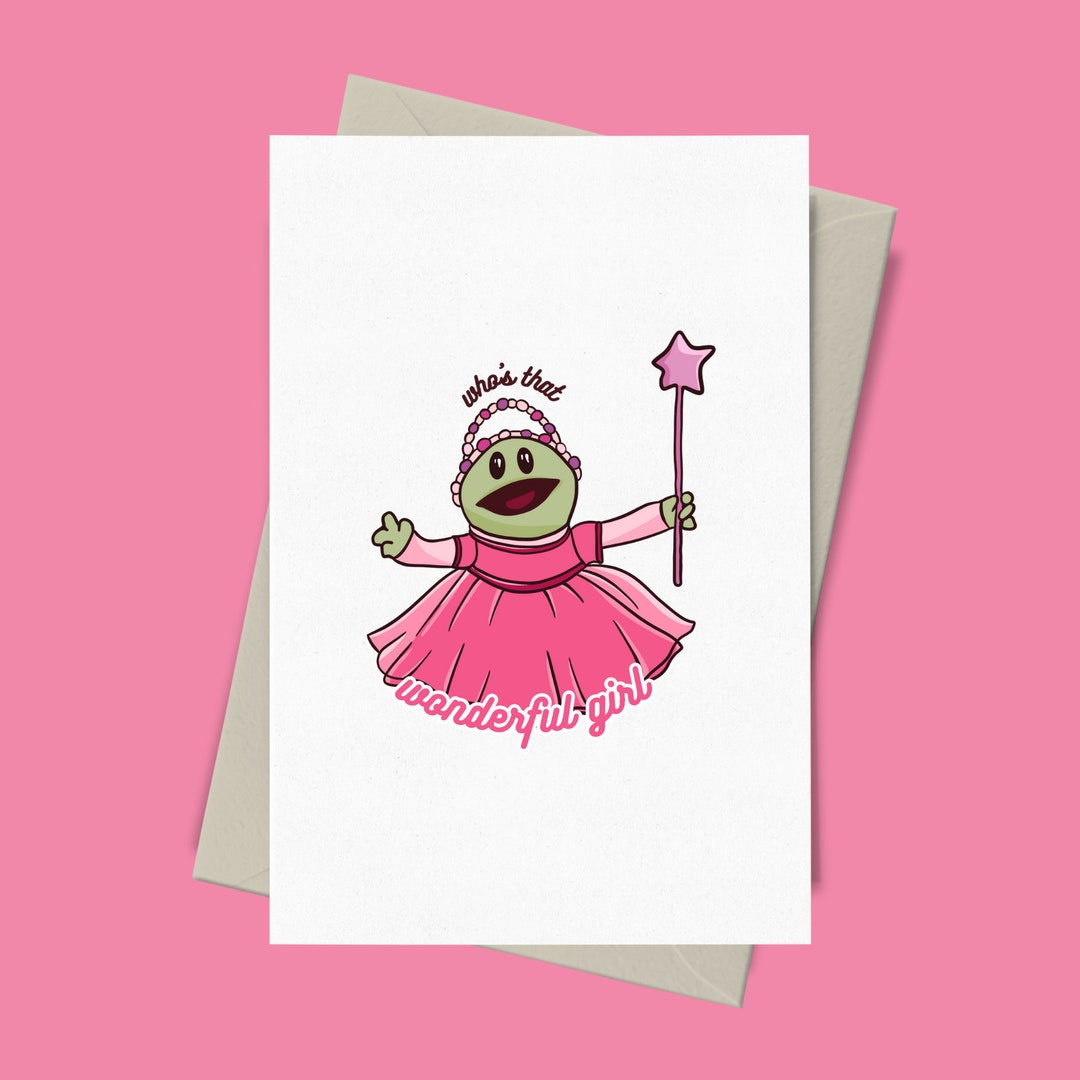 Cute Meme Valentines Card, Girl Birthday Gift, Whos That Wonderful Girl ...