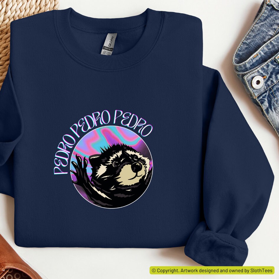Pedro Pedro Pedro, Raccoon Dancing Meme, Unisex Sweater, Funny Meme ...