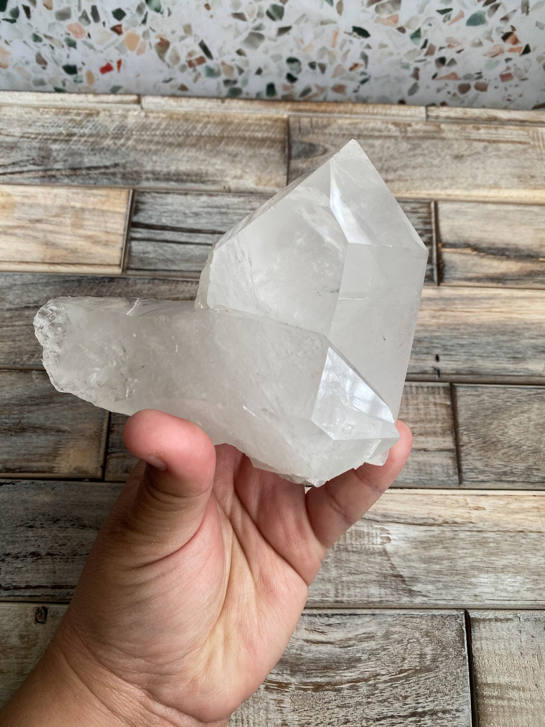 Natural Quartz Crystal | From Brazil | Natural Clear Quartz Point - Etsy