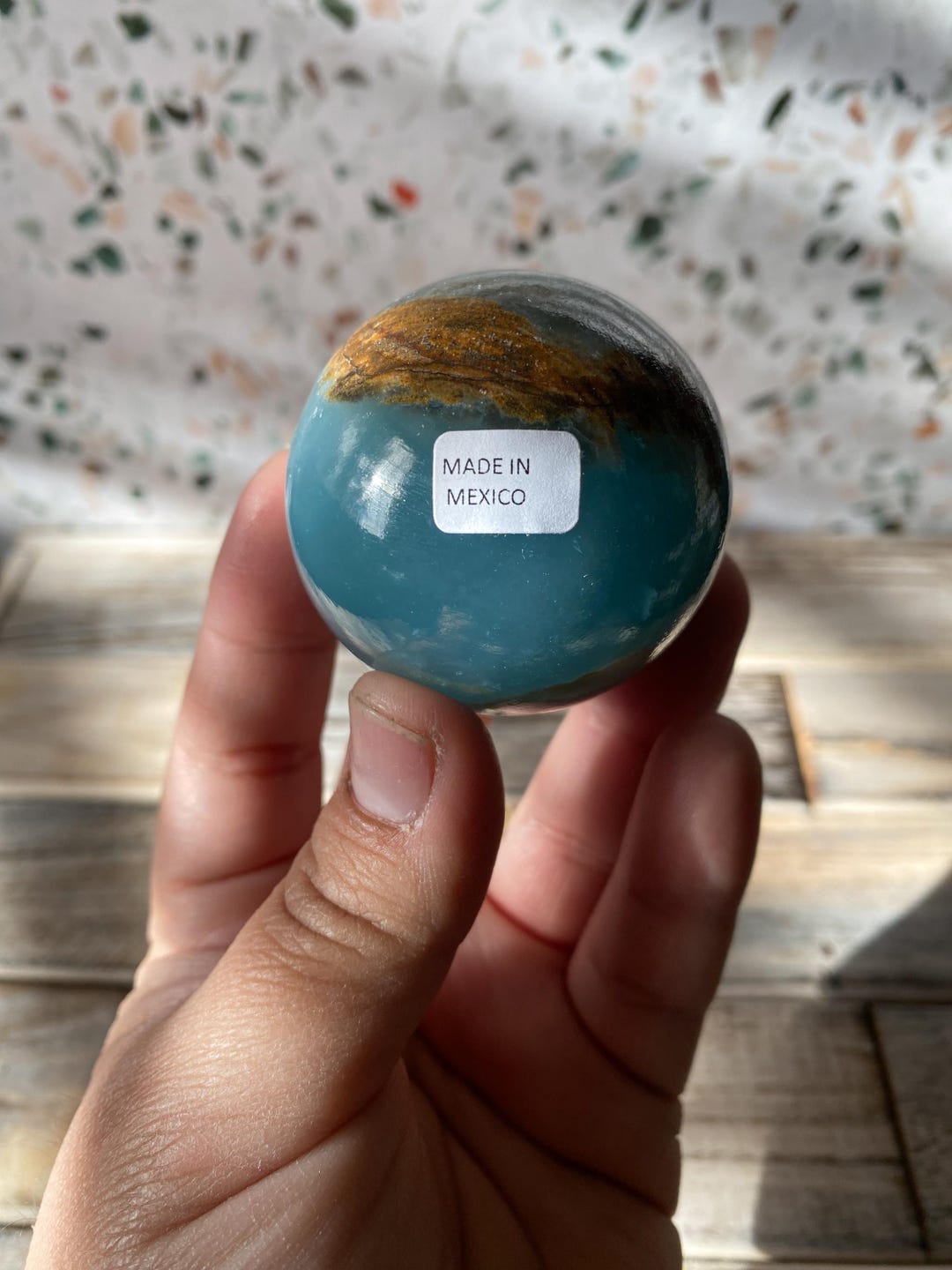 Blue Onyx Sphere | Carved in Mexico | From Argentina - Etsy