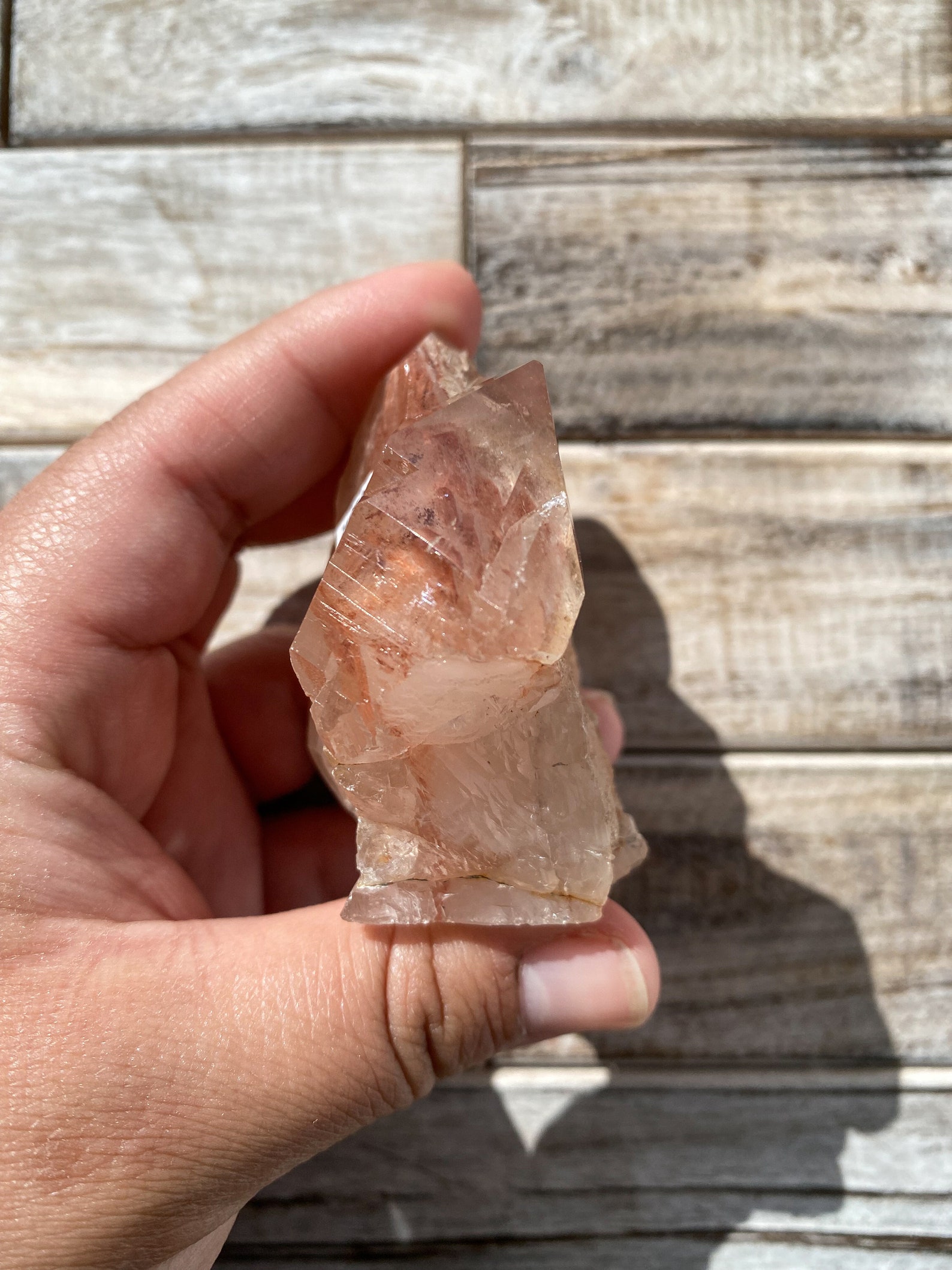 Pink Lithium Quartz Cluster | From Brazil | Cut Base | Small Pink ...